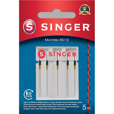 Singer | Microtex 80/12 5PK neula - 2,36 € - hobbybox.fi