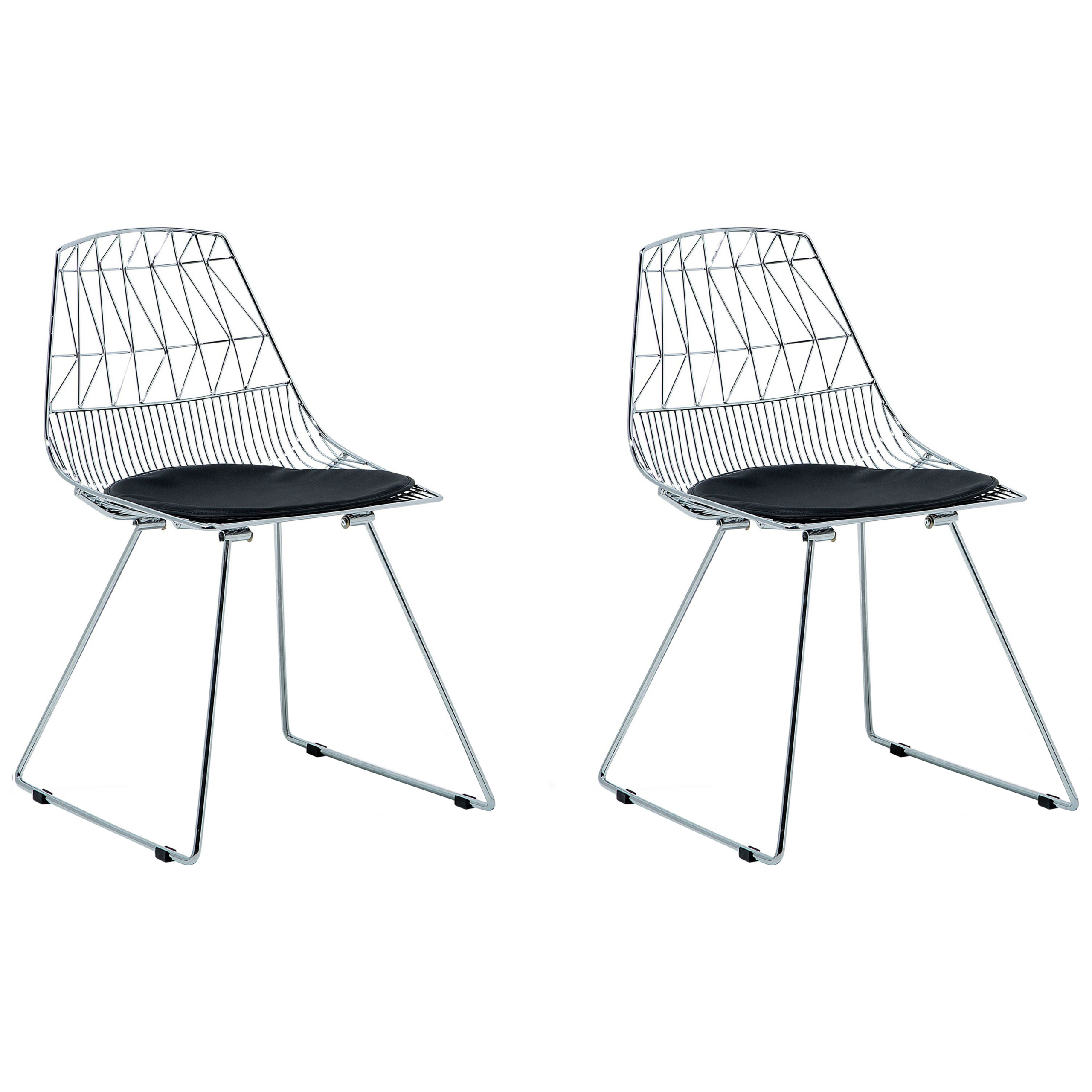 Ruokatuolisetti 2 kpl HARLAN metalli Hopea - 0,00 € - hobbybox.fi