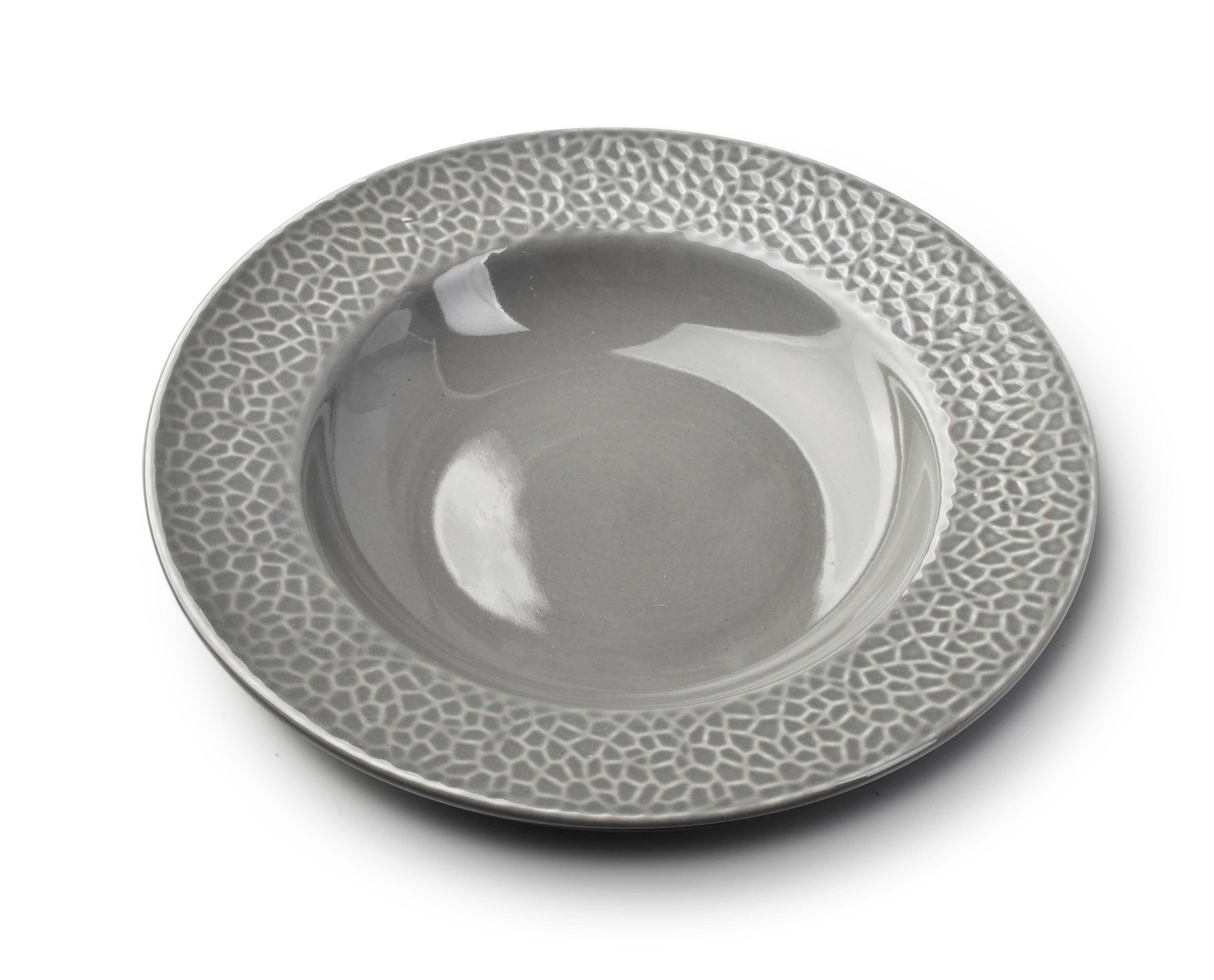 Syvä lautanen posliini Affekdesign HUDSON 22 cm 250 ml harmaa 1 kpl - 7 ...