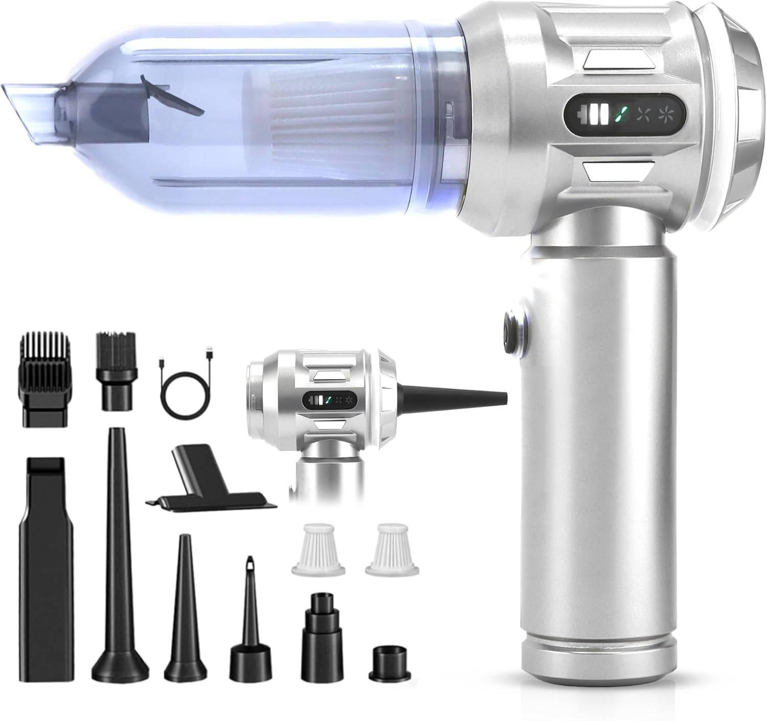 NETTLIFE Akullinen pölynimuri 17000PA - 4 in 1 auton ja kotitalouden ...