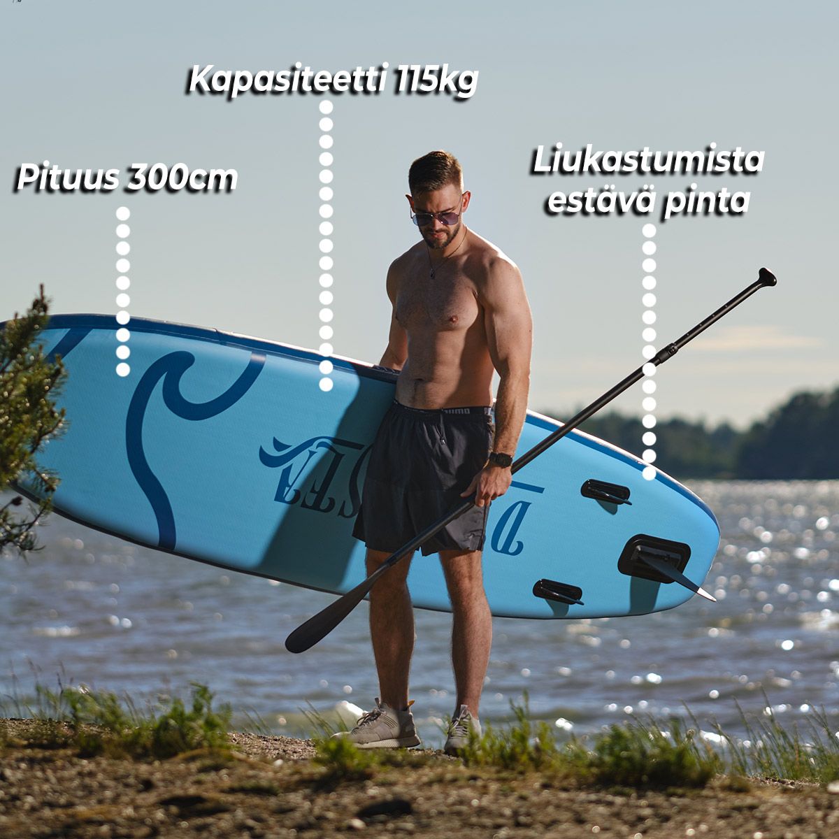 Deep Sea SUP-lautasetti Kayak Pro - Ilmainen toimitus - hobbybox.fi