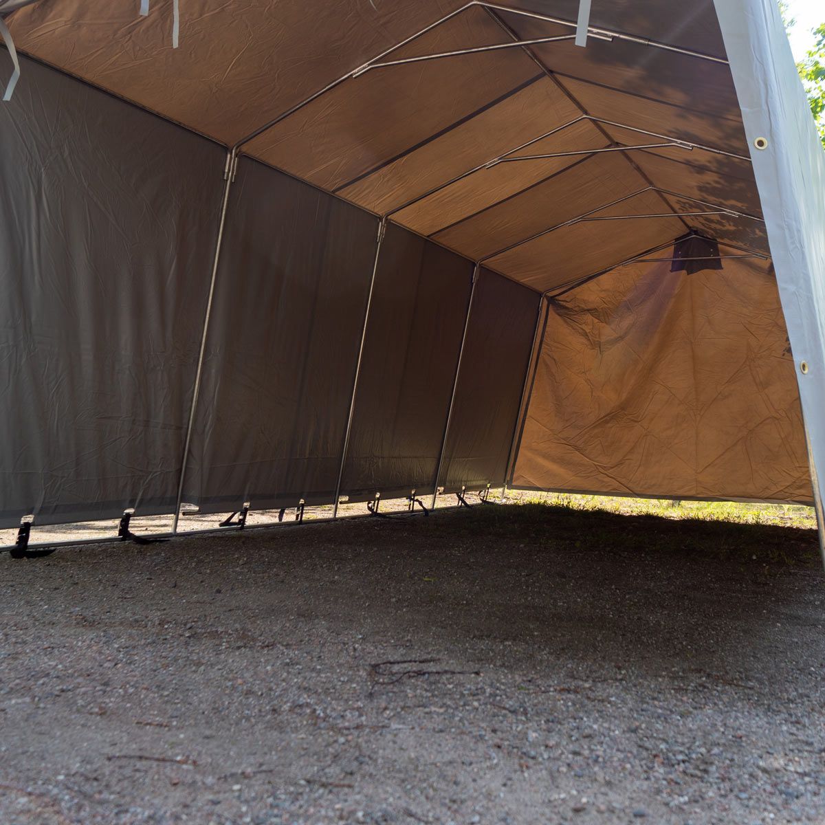 Fornorth Pressutalli 2,7x5,1m, vaaleanharmaa - hobbybox.fi