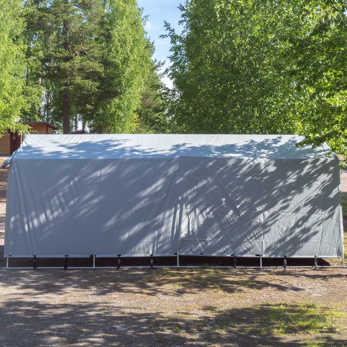 Fornorth Pressutalli 2,7x5,1m, vaaleanharmaa - hobbybox.fi