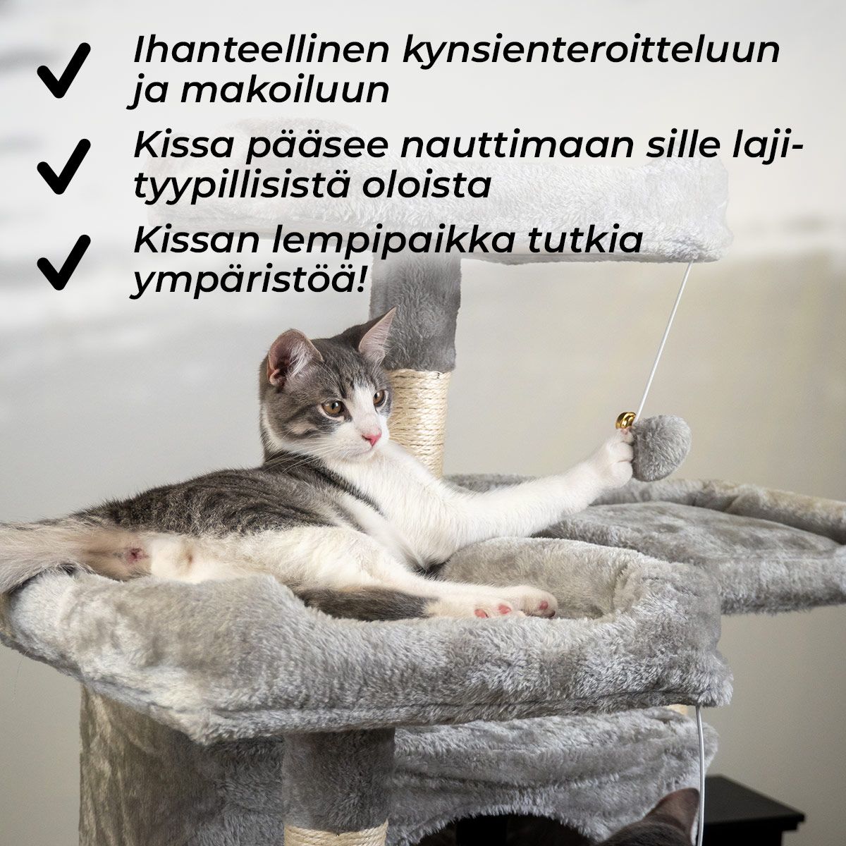 Trekker Kissan kiipeilypuu Tower 170cm - hobbybox.fi