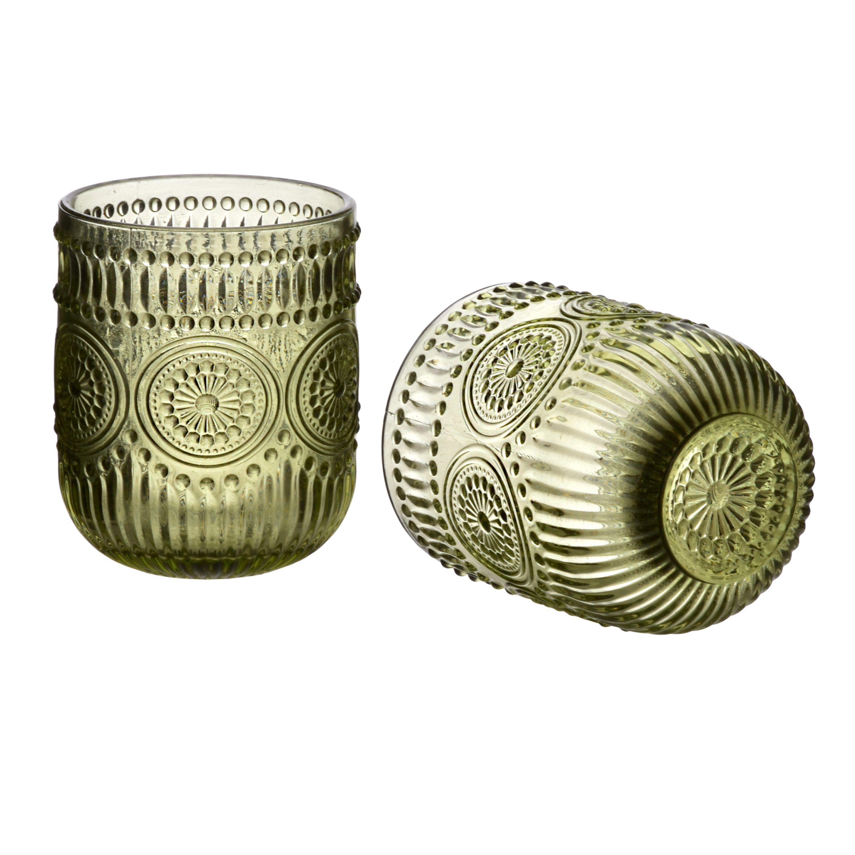 Juomalasit lasi ELISE GREEN 7,5x7,5x9,2 cm vihreä 4 kpl - 13,89 ...